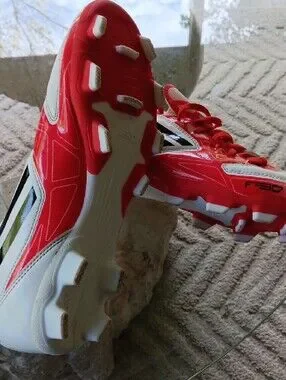 adidas | Shoes | Adidas F Trx Fg White And Red Soccer Cleats With Black ...